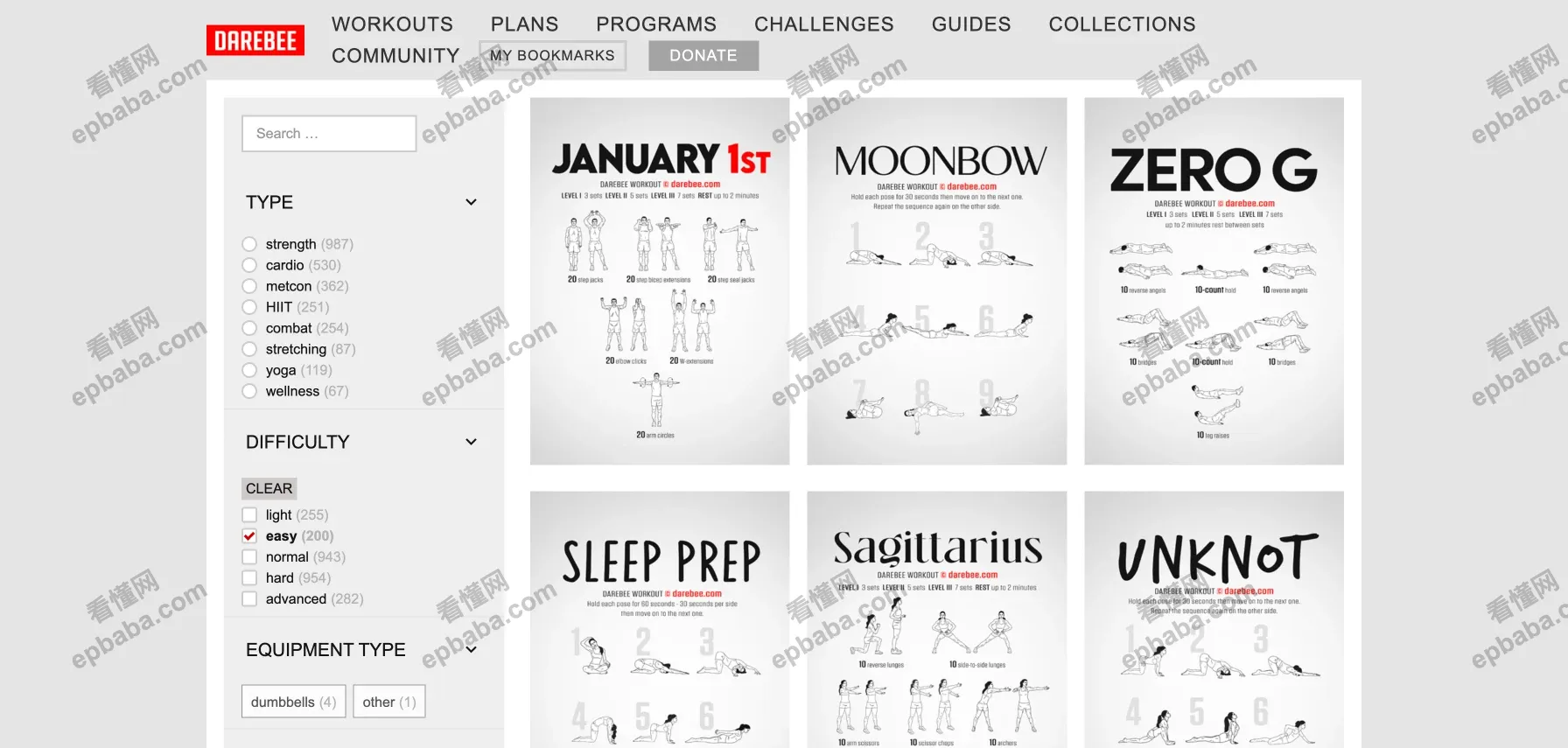 DAREBEE：分享健身、拉伸动作的图示要领，可免费下载 PDF 图示！ - 看懂网